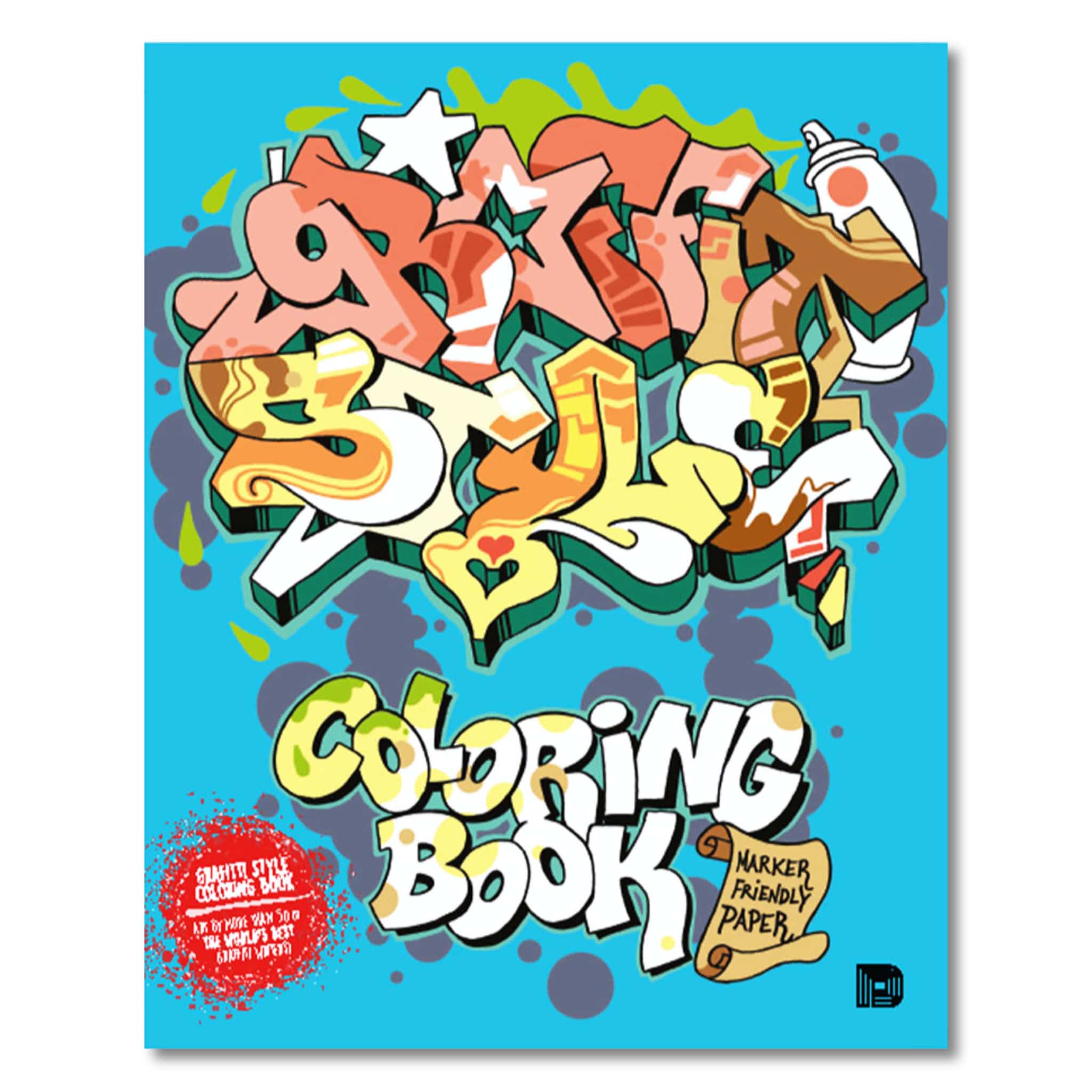 Graffiti Style Coloring Book MUCA Webshop